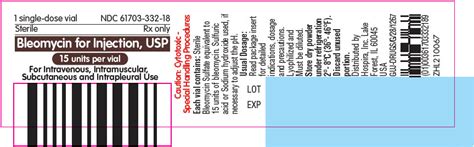 Bleomycin Hospira Inc Fda Package Insert Page 4