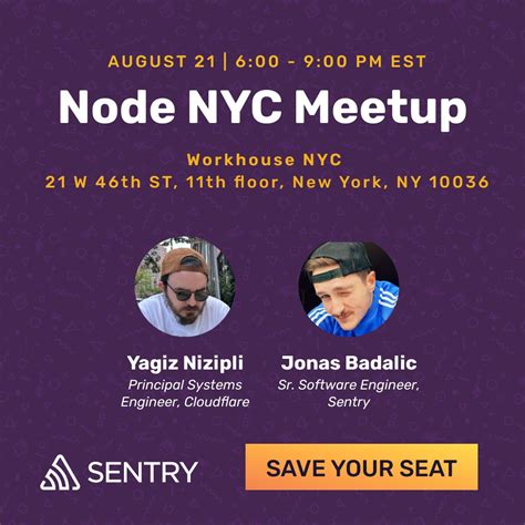 Sentry On Linkedin Join Us At Our First Ever Nodejs Developer Meetup