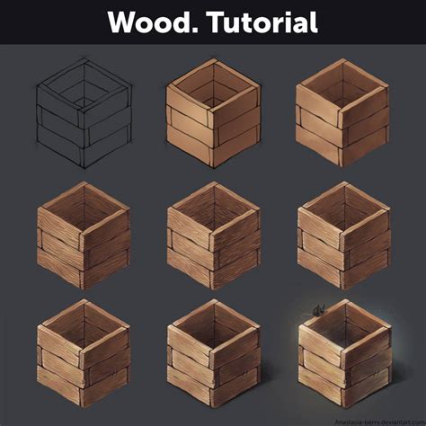Wood Tutorial By Anastasia Berry On Deviantart