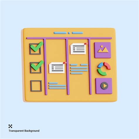 3d Kanban Project Psd High Quality Free Psd Templates For Download