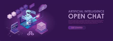 Artificial Intelligence Data Analysis Concept In Isometric Illustration