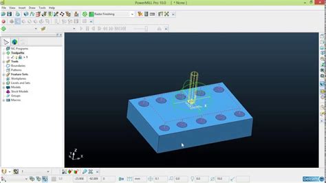 Autodesk Powermill Tutorial 12 Drilling Pitcher 2d Program Youtube