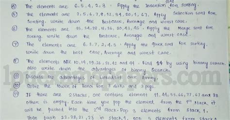 LPU Exams Papers Notes CA MTE ETE Projects LPU CSE205 DATA