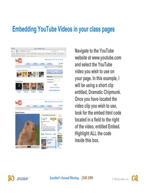 Fillable Online Embedding Youtube Videos In Your Class Pages Fax Email