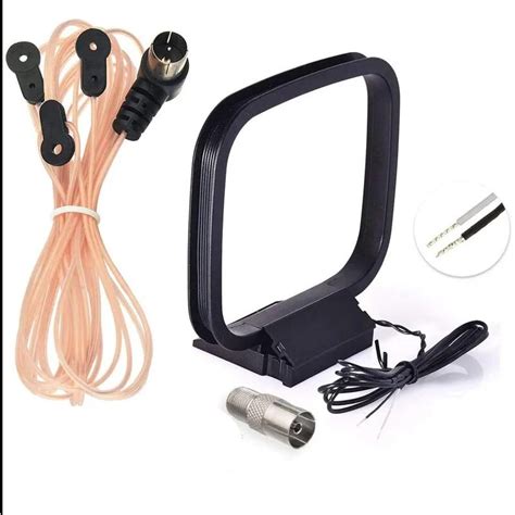 Fm Dipole Antenna 75 Ohm Indoor Fm Radio Antenna Am Loop Antenna For