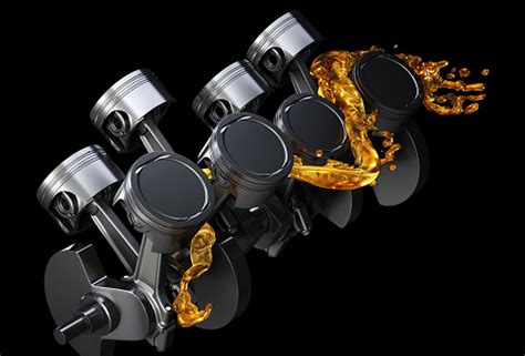 수리에 윤 활 유 오일을 가진 자동차 엔진의 3d 그림 모터 오일의 윤 활 개념 엔진 오일에 대한 스톡 사진 및 기타 이미지 엔진 오일 차 엔진 Istock