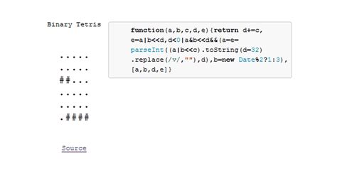 Binary Tetris Source Code Will Fit In A Tweet The Verge