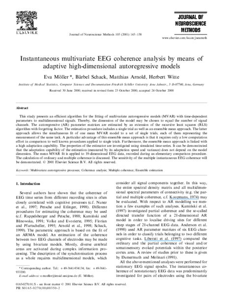 pdf instantaneous multivariate eeg coherence analysis by means of