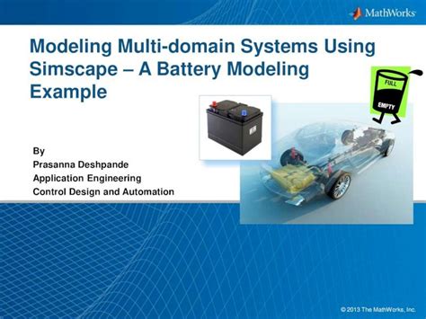 Pdf Modeling Multi Domain Systems Using Simscape A Battery