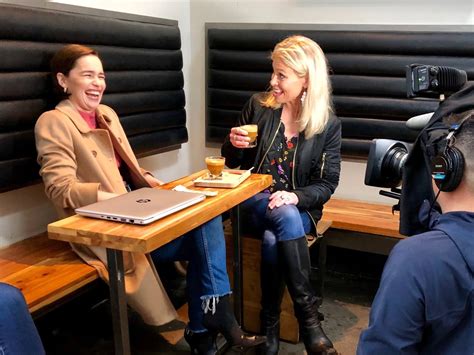 Fu☛t — Emilia Clarke And Tracy Smith From Cbs Sunday