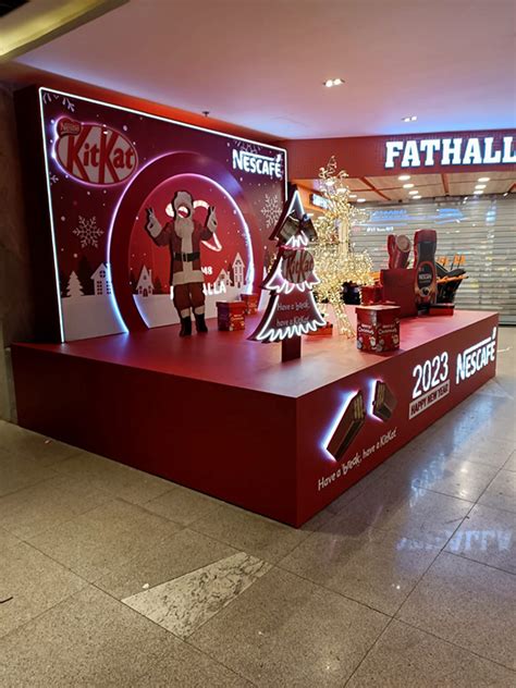 3d Design And Real Fathalla Christmas Booth Behance