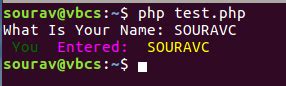 Bash Change Text Color Of Php Output On Command Prompt Ask Ubuntu