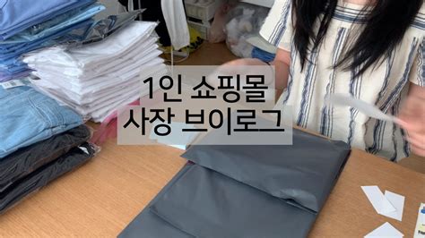 Vlog 쇼핑몰사장 브이로그 포장asmr 지그재그 에이블리 1인쇼핑몰 쇼핑몰창업 Youtube