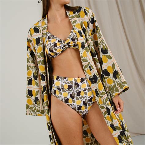 Dedicated Bikini Pants Slite Lemon Bricks Multi Color
