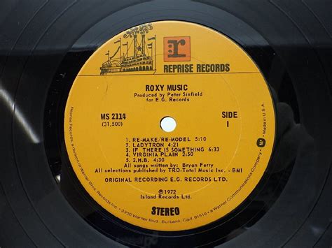 Yahooオークション Roxy Music「roxy Music」lp（12インチ）repris