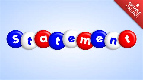 Statement Text Effect Generator Textstudio