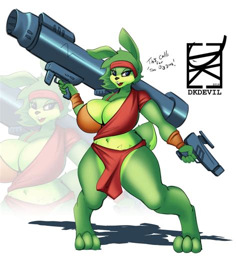 Rule 34 Anthro Bandana Bazooka Big Breasts Blue Eyes Breasts