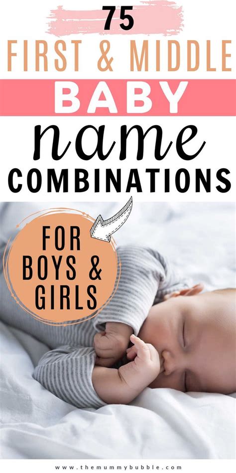 First And Middle Baby Name Combinations For Babes And Girls If You Re Struggling To Find A Baby