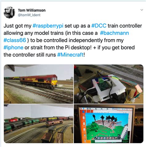 Raspberry Pi And Model Trains From Tomwident Raspberrypi Piday