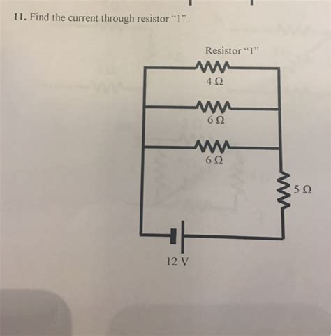 Solved Find The Current Through Resistor Chegg Com