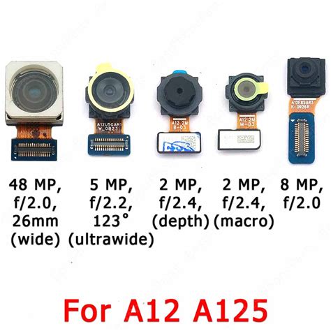 Rear Front Camera For Samsung Galaxy A12 A125 Small Selfie Facing Frontal Back Replacement