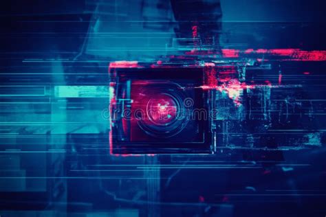 Glitch Camera Effect Video Rewind Texture Stock Image Image Of