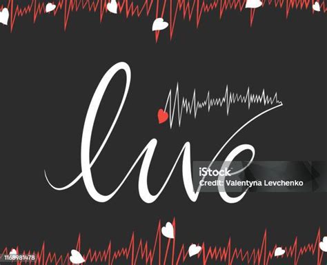 단어와 문자의 그림 내부 라이브 인사말 카드 Prinded 티셔츠 기타 다양한 작업 0명에 대한 스톡 벡터 아트 및 기타 이미지 0명 검은색 고풍스런 Istock