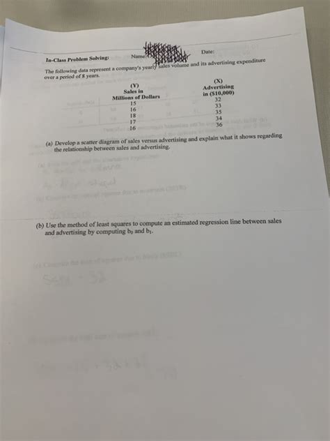 Solved La Class Problem Solving Name Date The Following