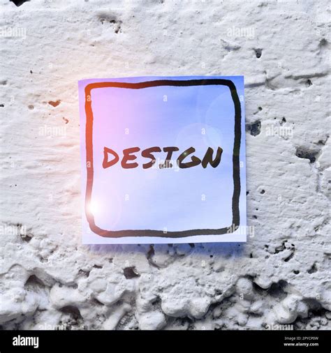 Sign Displaying Design Business Concept Plan Drawing Produced To Show