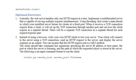 Solved Socket Programming Assignment Web Server In This Chegg