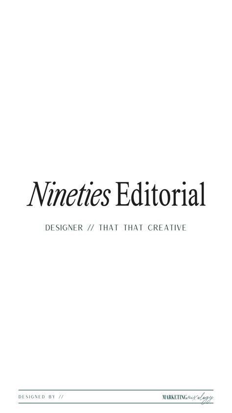 Nineties Editorial Modern Typography Fonts For Modern Branding