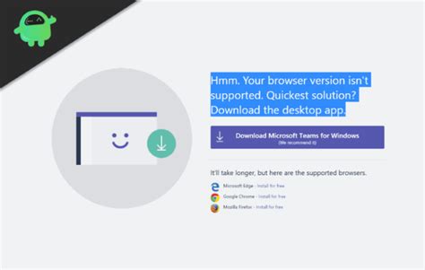 How To Fix Microsoft Teams Meetings On Unsupported Browsers