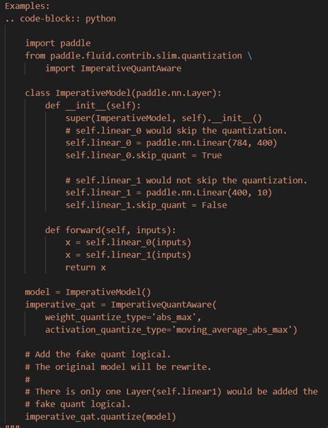 Skipquant在哪里执行 · Issue 44291 · Paddlepaddlepaddle · Github