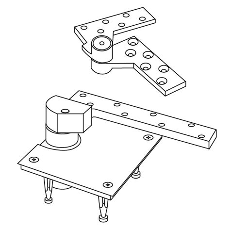 Rixson L117 Offset Hung Pivot Set
