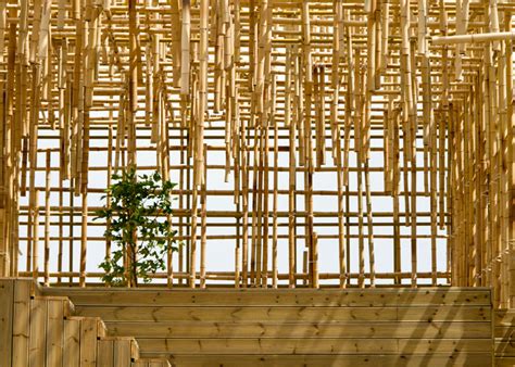 Bamboo Lattice By Gabriel Lester Perches Over A Folkestone Viaduct