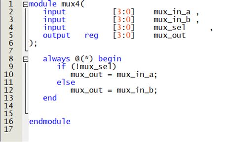 Verilog Mux