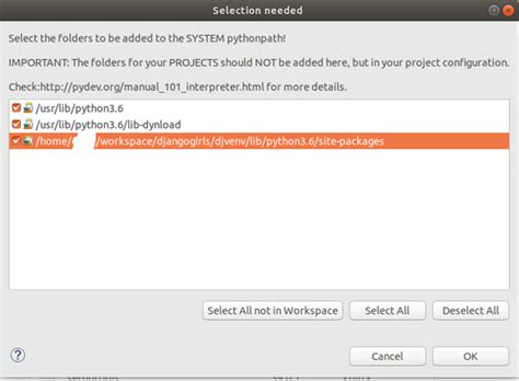 Django Not Found Using Venv In Eclipse PyDev Stack Overflow