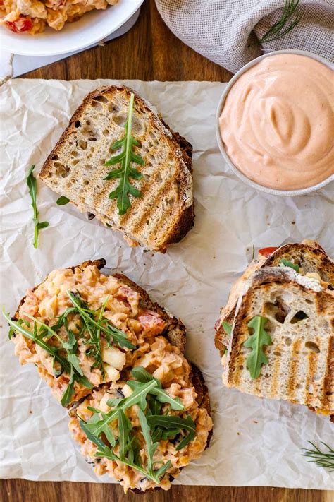 Mashed Chickpea Salad Sandwich