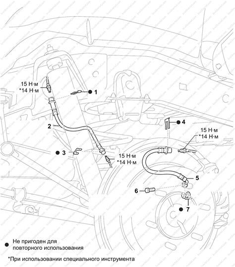 Toyota FJ Cruiser с 2006 года - шланг заднего тормоза