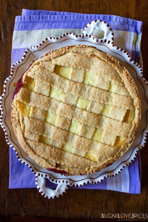 Crostata Ricotta E Marmellata Di Visciole Ricotta And Sour Cherry