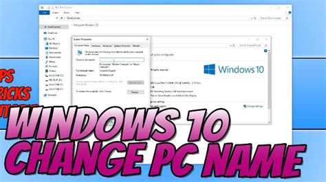 Windows 10 Tutorial How To Change Your PC And Laptop Name With Ease ComputerSluggish