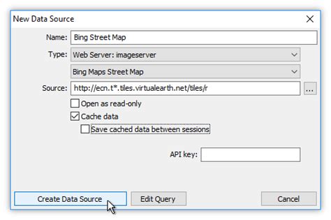 Example Create A New Data Source From A Manifold Image Server