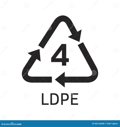 Plastic Resin Code Icon Of Ldpe Stock Vector Illustration Of