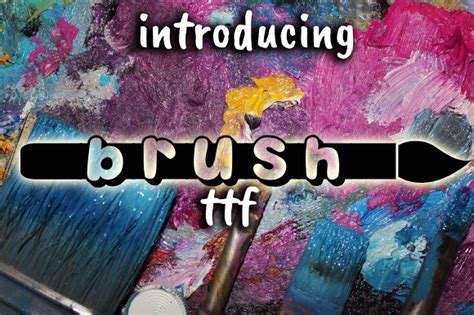 Brush Regular Font XFonts Pro