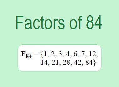 Factors Of 84 Math Solver Prime Factorization Factors