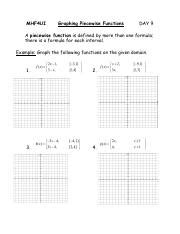 Graphing Piecewise Functions Examples And Modeling Situations Course Hero