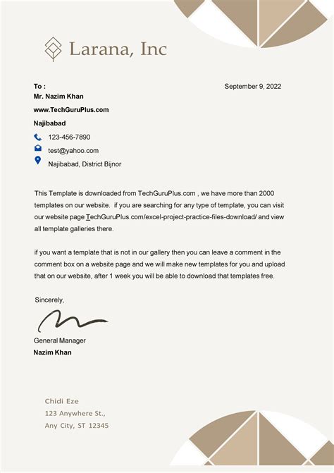 New Letterhead Format PDF Docx Word PDF File