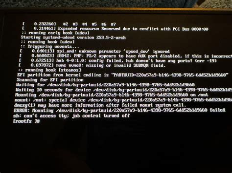 Cant Boot From Recovery Drive Job Control Turned Off Rsteamdeck