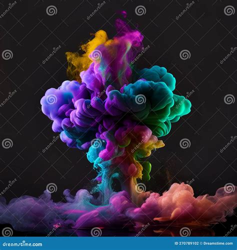 Exploding Background Of Colour Cartoon Vector