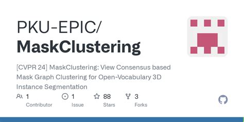 GitHub PKU EPIC MaskClustering CVPR MaskClustering View Consensus Based Mask Graph